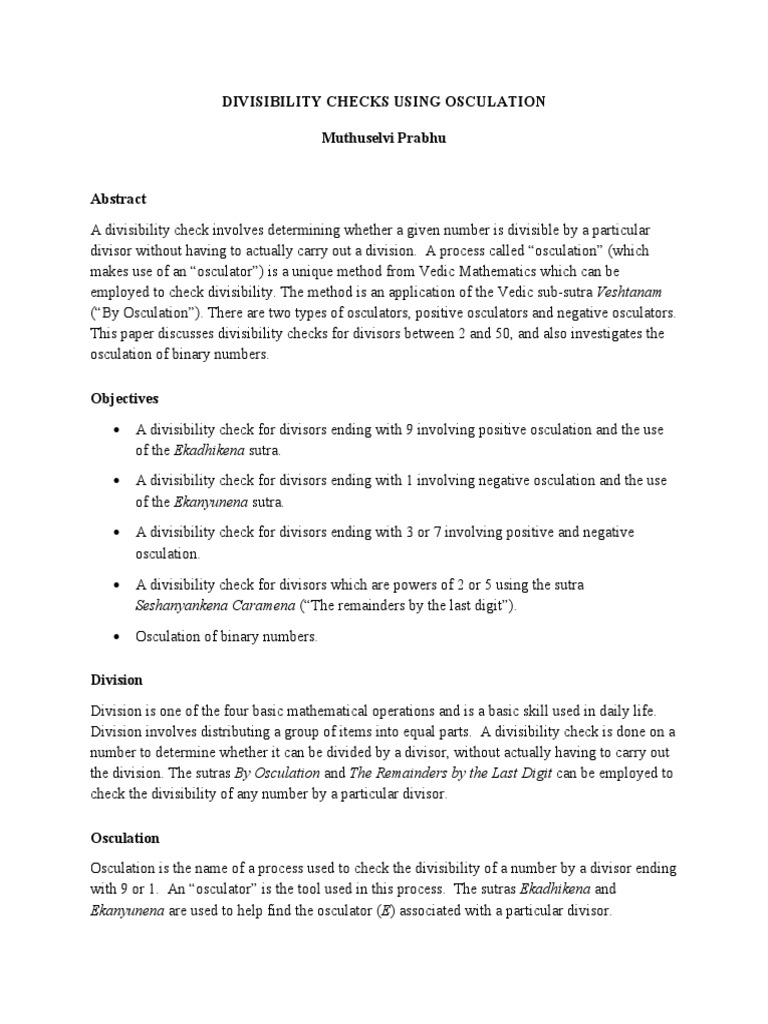 Divisibility Rules | PDF | Numbers | Arithmetic Divisibility Rules | PDF | Numbers | Arithmetic