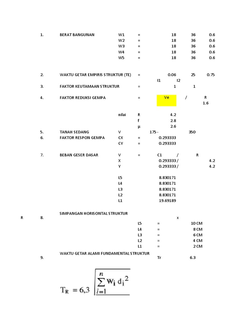 Perhitungan Statis | PDF