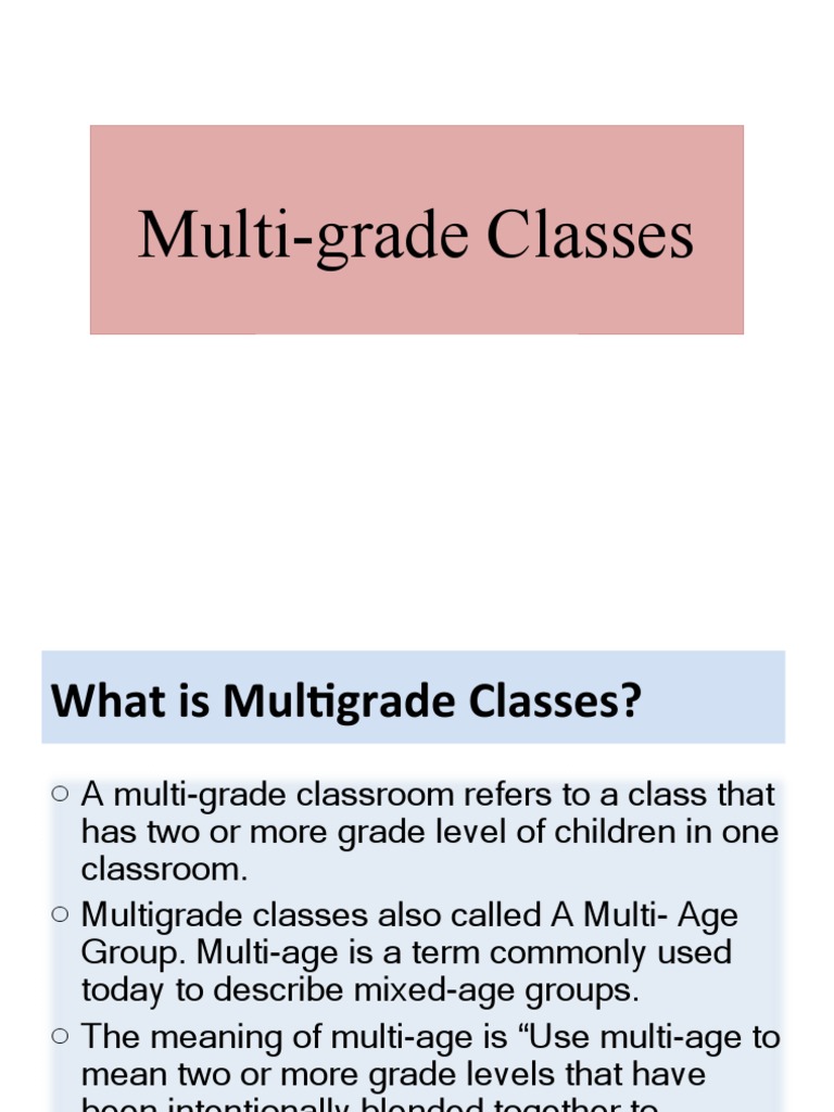 Multigrade | PDF