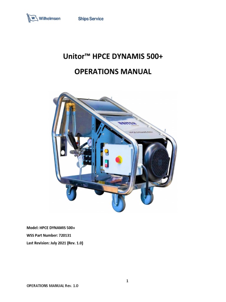 HPCE Dynamis 500+ Operations Manual | PDF | Pump | Valve