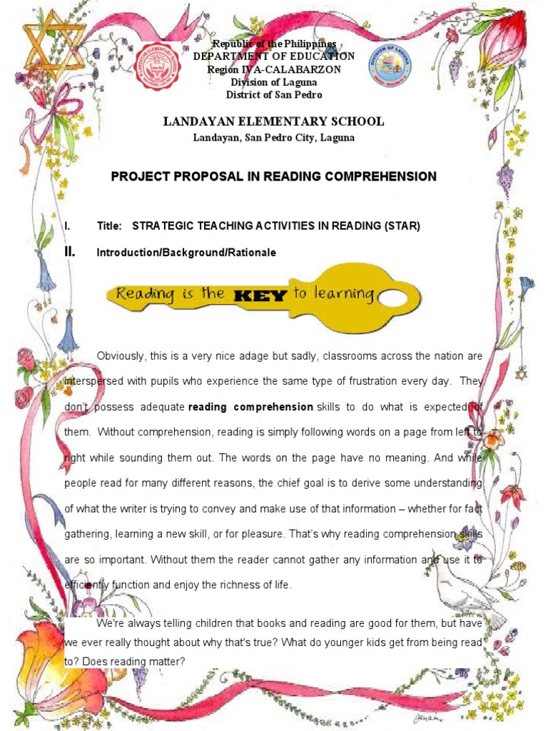 Action Research Proposal in Reading | PDF | Reading Comprehension ...