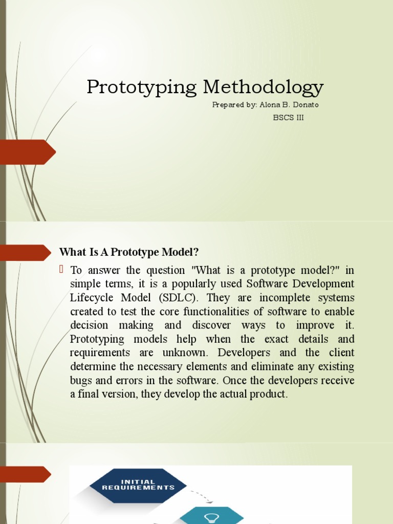 Prototyping Methodology | PDF | Software Prototyping | Software Development Process