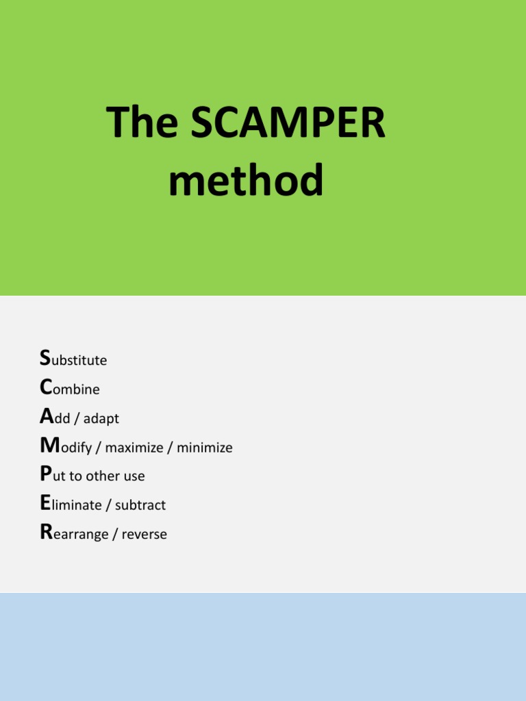 SCAMPER | PDF