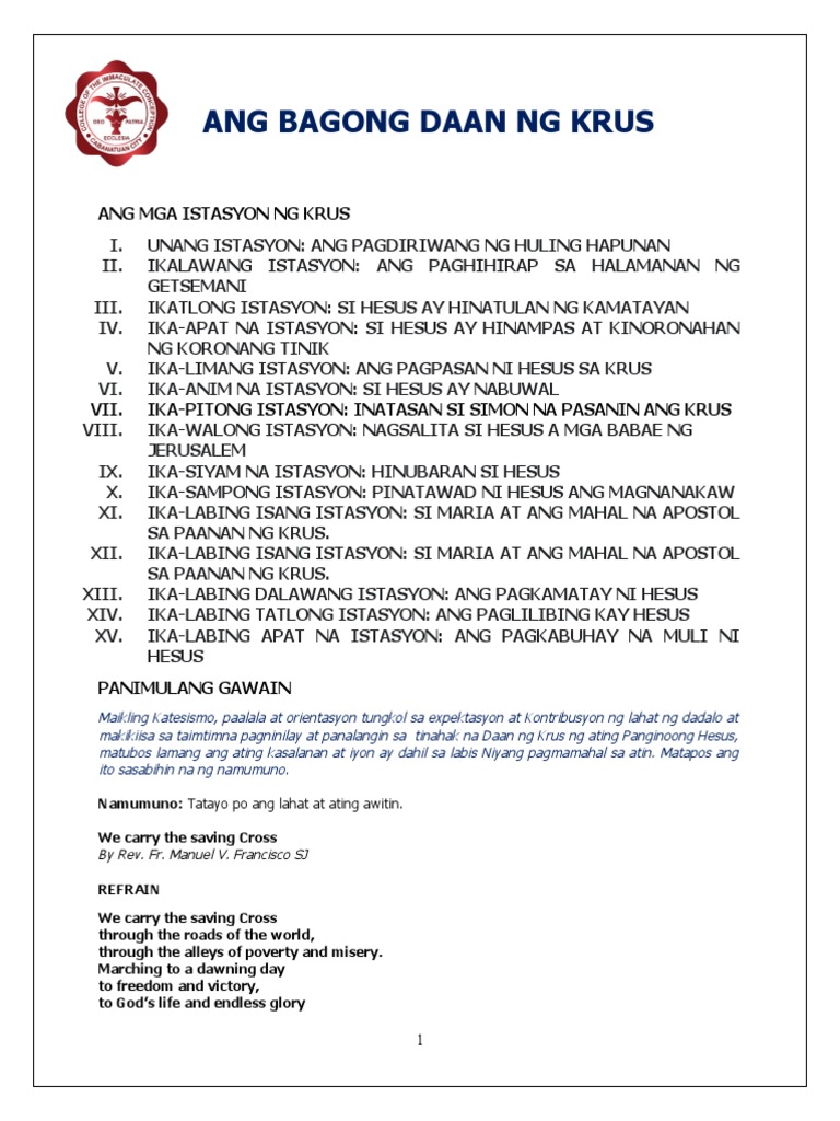 Ang Bagong Daan NG Krus | PDF Ang Bagong Daan NG Krus | PDF
