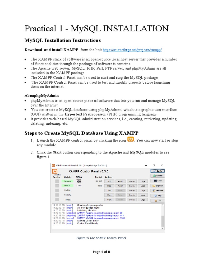 MySQL Practical 1 | PDF | Information Science | Computer Science