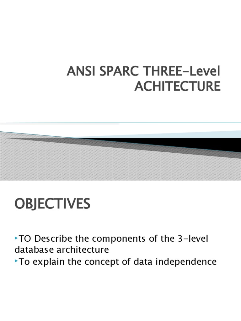 Three Level Architecture | PDF | Databases | Conceptual Model