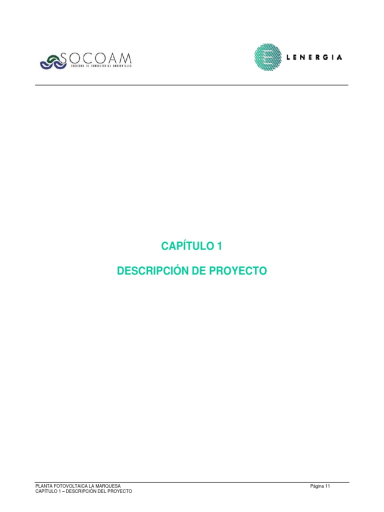 Capitulo - 1. - Descripcion - Del - Proyecto Iansa Ñuble | PDF | Fotovoltaica | Panel solar