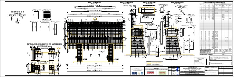 OCT3-CCT-PTE-ST9-INF-008-R01 - Plan Armare Culee C1 Si C2-900x297 | PDF