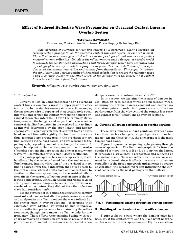 Paper Paper Paper Paper Paper: Overhead Contact Line A Overhead Contact ...