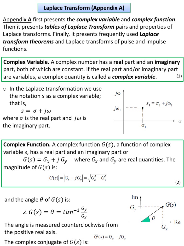 W3a PDF | PDF | Laplace Transform | Complex Number W3a PDF | PDF | Laplace Transform | Complex Number