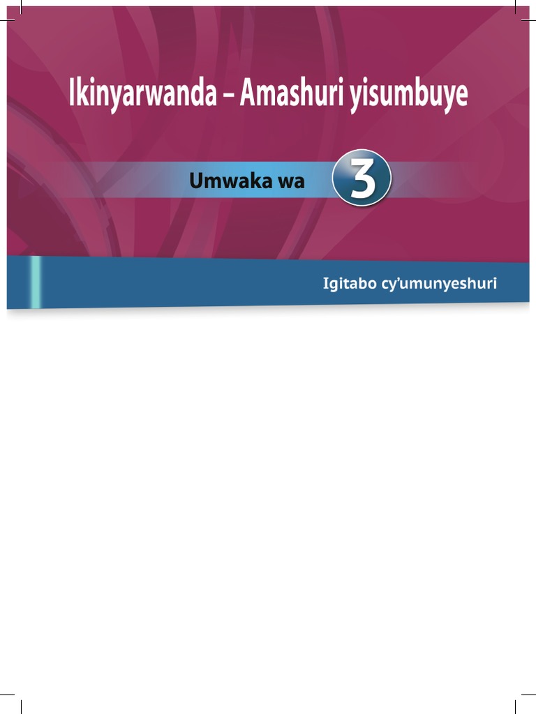 Kinyarwanda S3 SB PDF | PDF