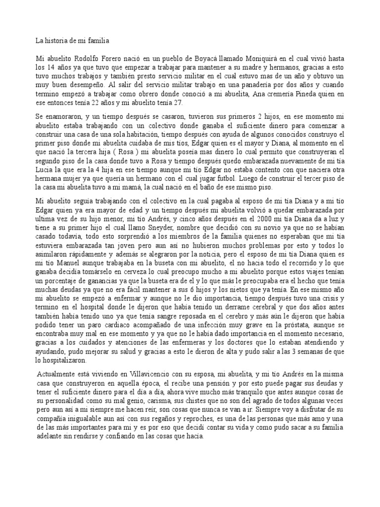 La Historia De Mi Familiadocx Pdf