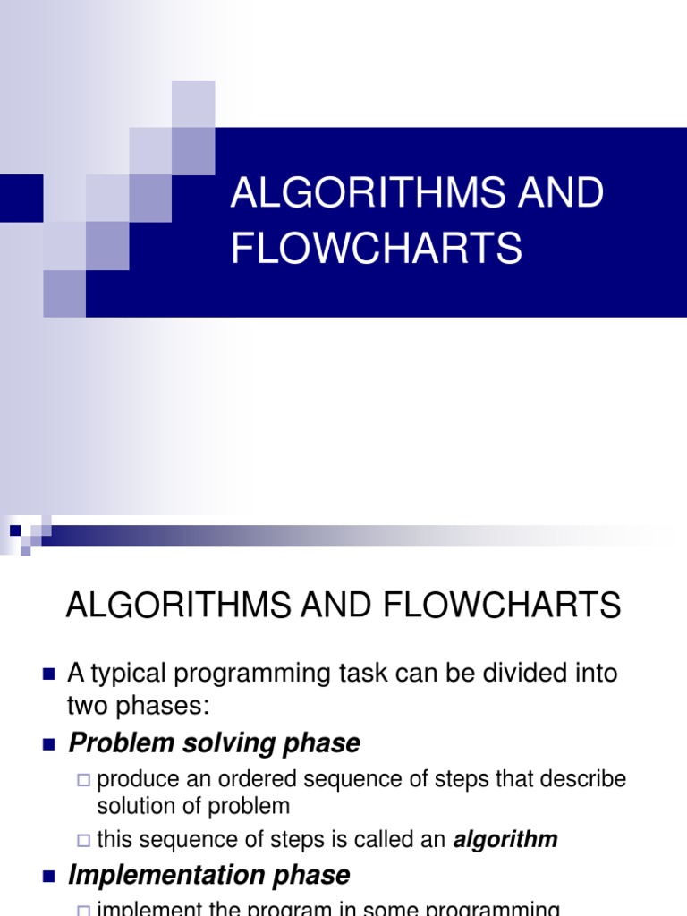Algorithms and Flowchart PDF | PDF