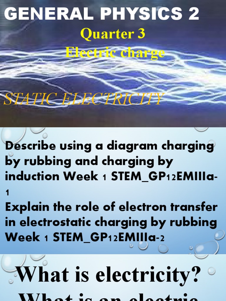 PPTL Lessons Static ELEC Q2 | PDF | Electrostatic Discharge | Electric ...