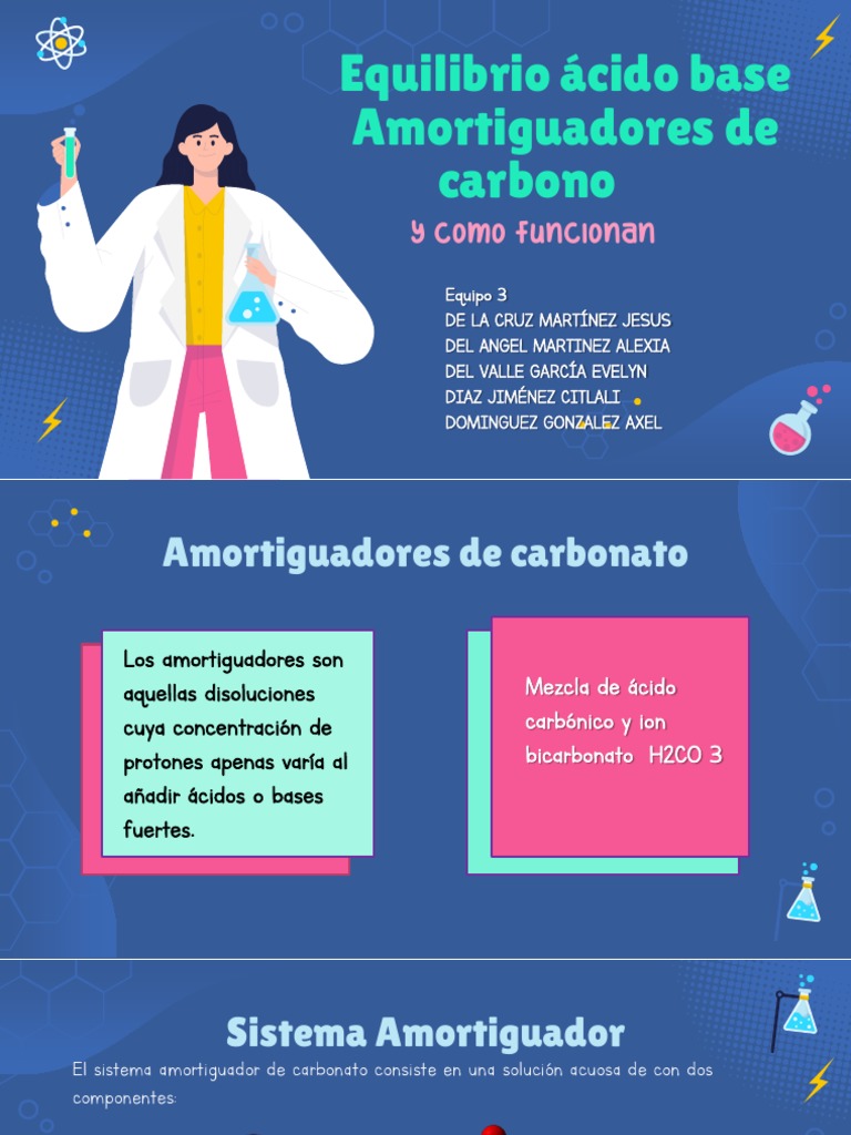 Equilibrio Ácido Base. Amortiguadores de Carbono PDF | PDF | Solución tampón | Ácido