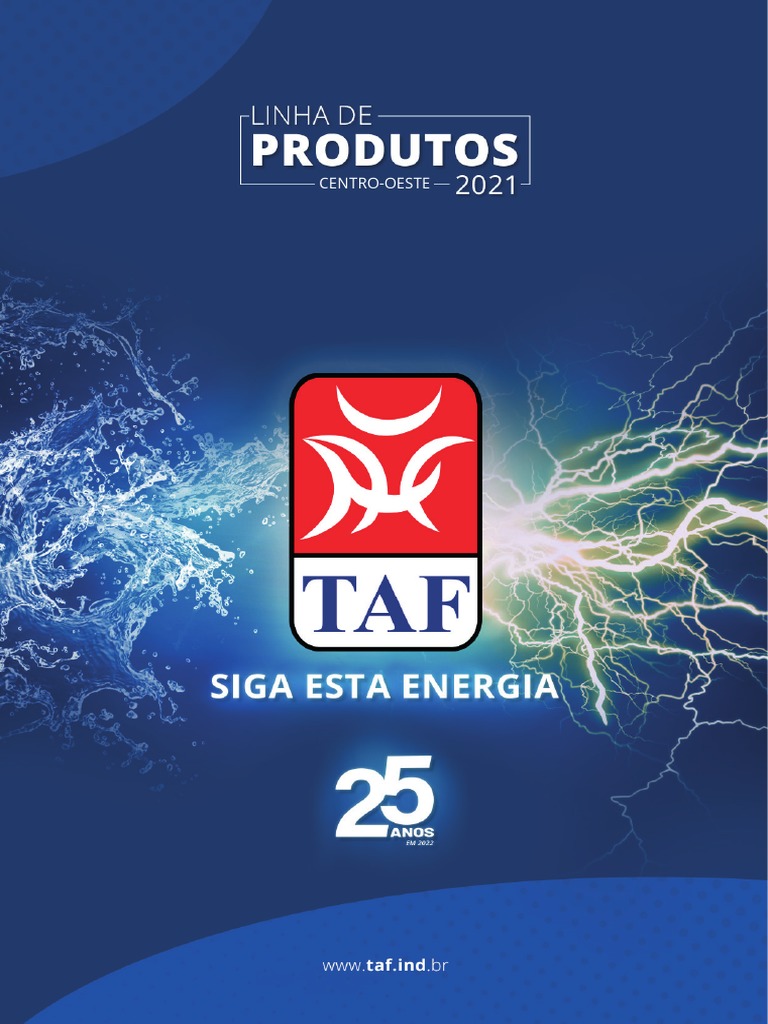 Perfil e produtos da TAF Energia para o Centro-Oeste | PDF | Qualidade (negócios) | Águas residuais