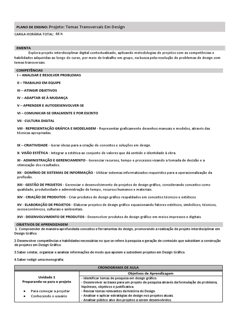 Temas Transversais em Design Gráfico | PDF | Esboço | Design gráfico