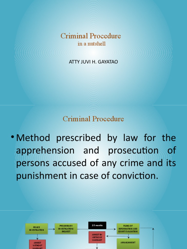 Crim Pro Simplified | PDF | Arrest | Probable Cause