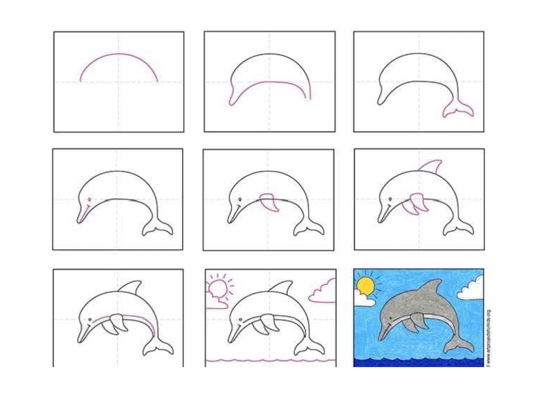 Delfin Tutorial Desen | PDF