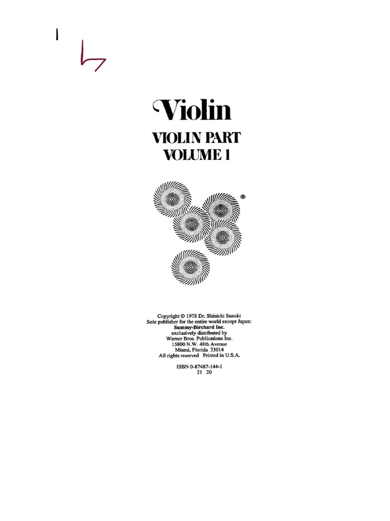 Suzuki Violin Method - Vol 01 PDF | PDF | Métodos y materiales de enseñanza