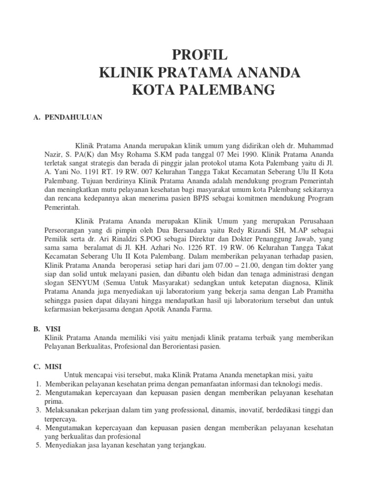 Profil Ananda | PDF