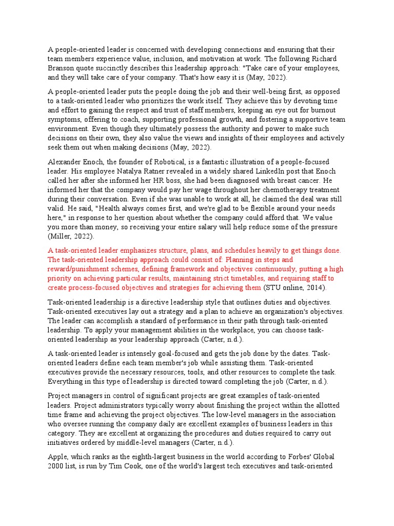 BUS 5411 - Portfolio Assignment Week 4 | PDF | Leadership ... BUS 5411 - Portfolio Assignment Week 4 | PDF | Leadership ...