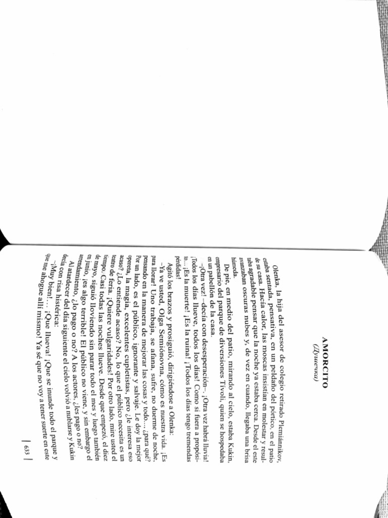 Amorcito. Anton Chejov | PDF