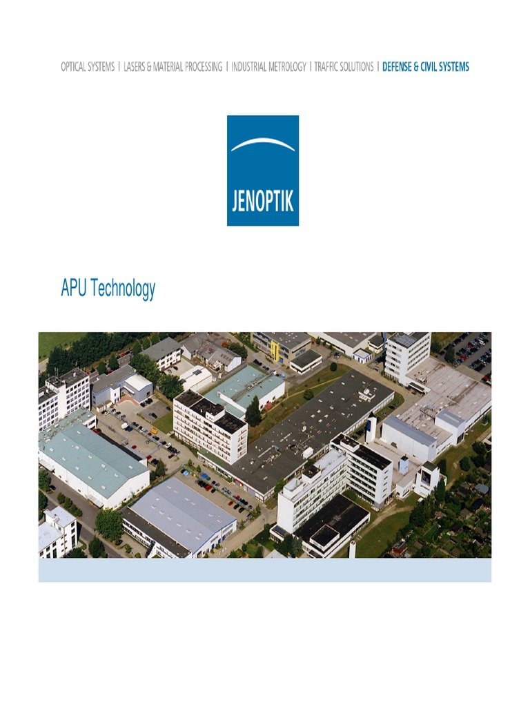 APU Technology for Efficient Energy Supply | PDF | Electric Generator ...