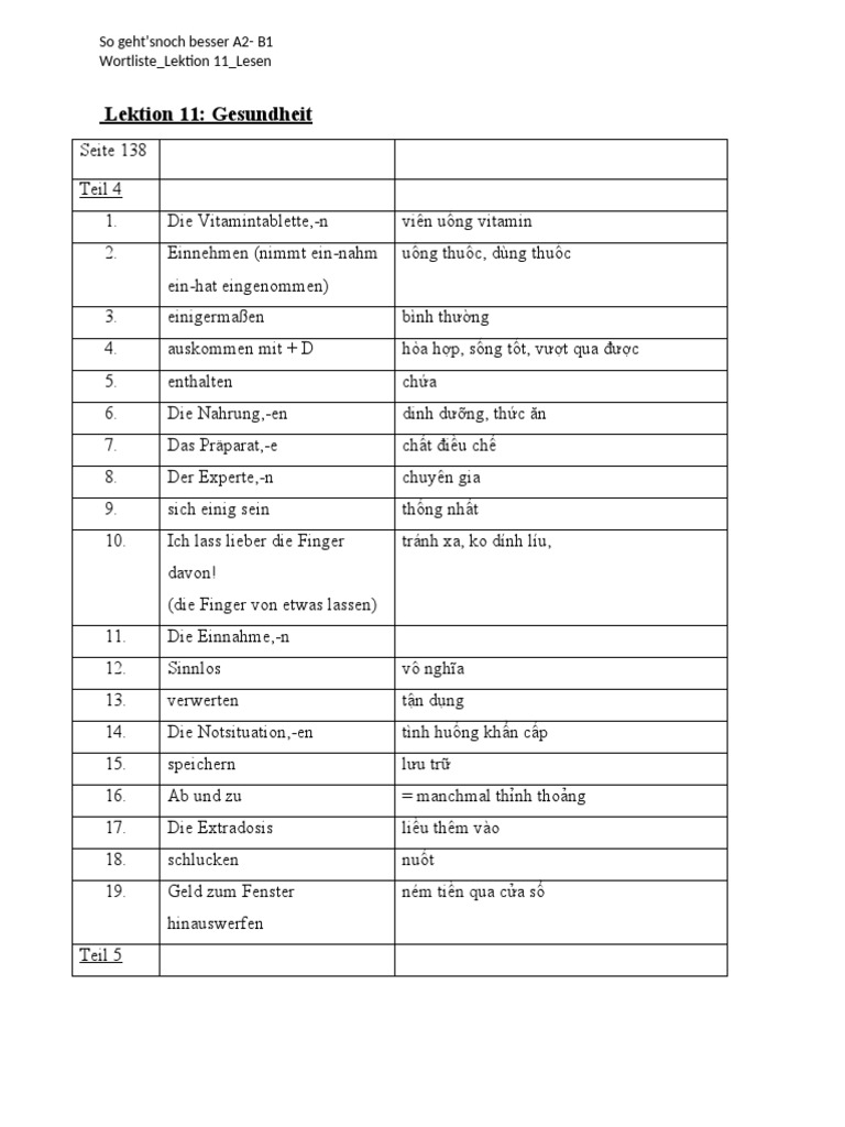 Lektion 11 | PDF