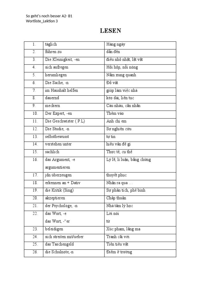Lektion 3 | PDF