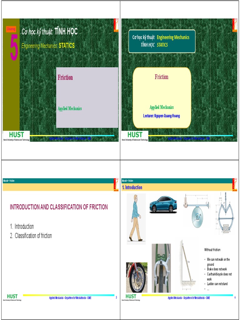 P1-TH-C5 Ma Sat Giua Cac Vat Ran - English - Compatibility Mode PDF | PDF | Friction | Force