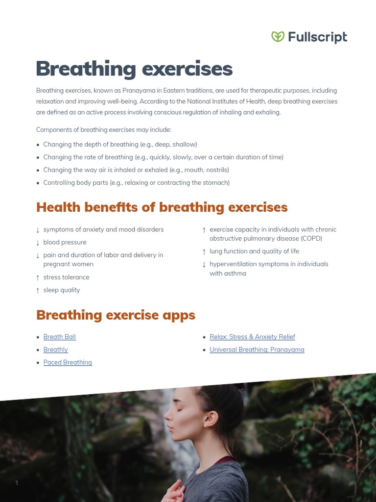 Breathing Exercises Handouts | PDF | Breathing | Clinical Medicine