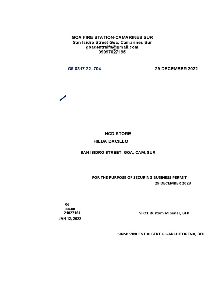 Fsic Business | PDF | Fire Safety | Government