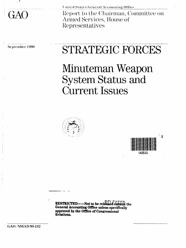 Nsiad 90 242 | PDF | Intercontinental Ballistic Missile | Reliability ...