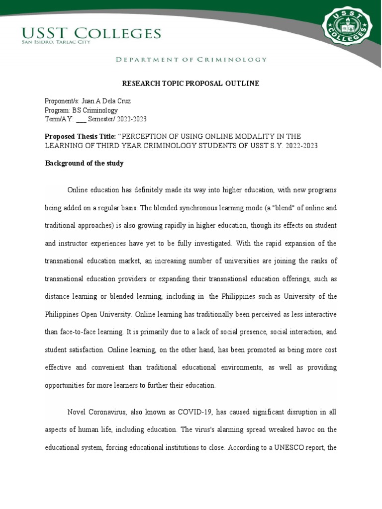 Title Proposal Edit | Download Free PDF | Educational Technology | Learning