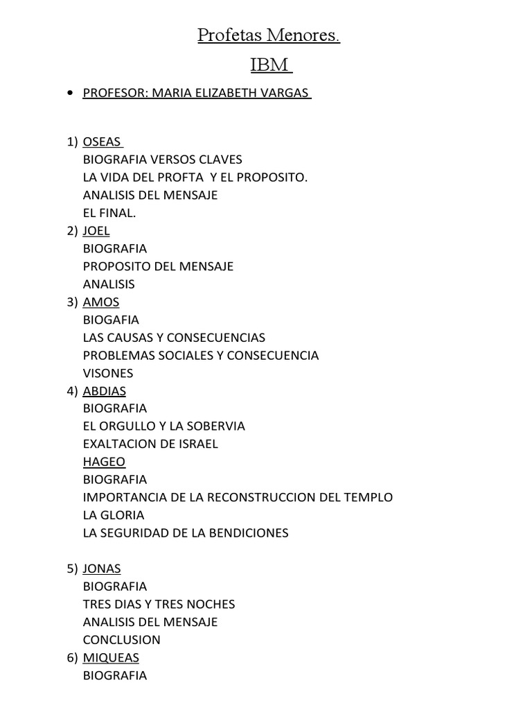 Profetas Menores Descargar Gratis Pdf Profecía Textos Religiosos