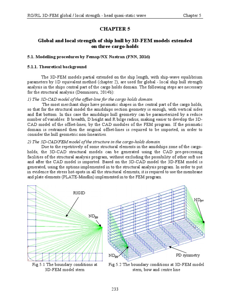 Global and Local Strength of Ship Hull by 3D-FEM Models Extended On Three Cargo-Holds | PDF ...