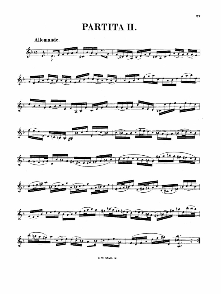 Partita para Violin de Bach | PDF