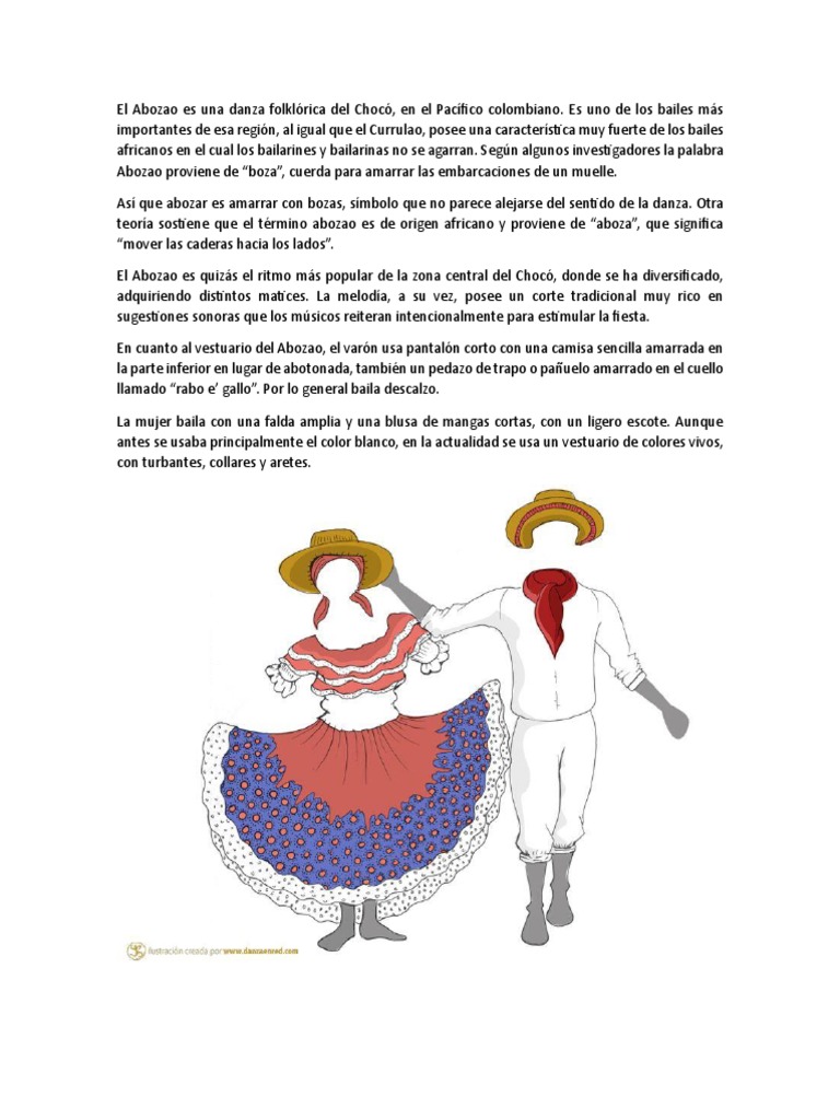 El Abozao Es Una Danza Folklórica Del Chocó | PDF | Bailes | Las artes ...