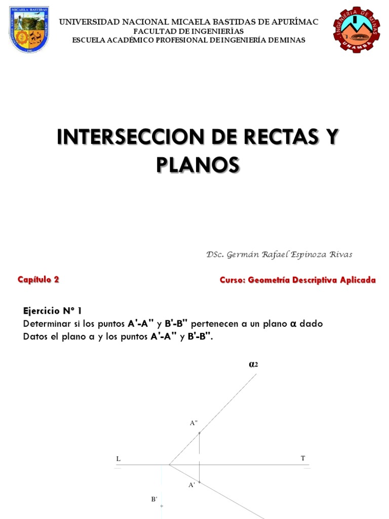 Interseccion de Rectas y Planos PDF | PDF | Euclides | Geometria clasica