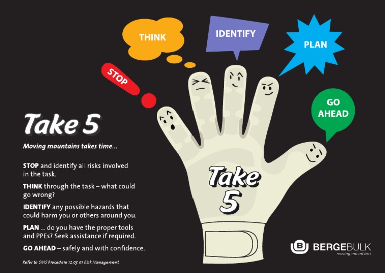 TAKE 5 Safety Poster PDF | PDF