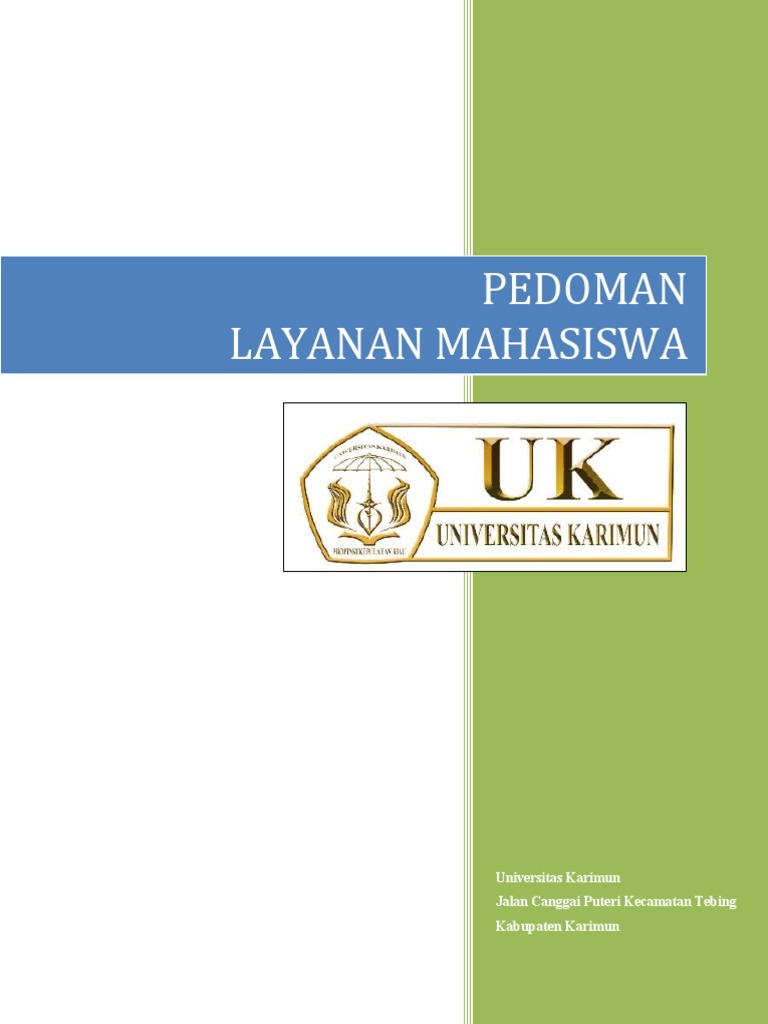 Pedoman Layanan Mahasiswa Universitas Karimun | PDF | Bisnis | Ilmu Sosial