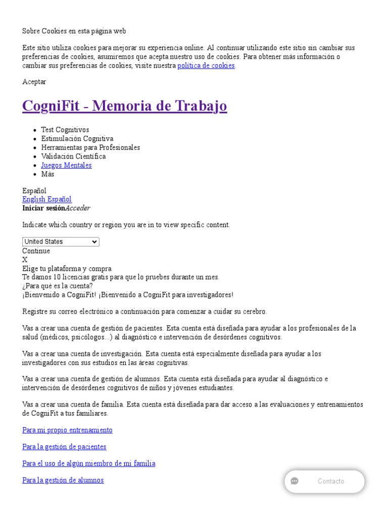 Memoria de Trabajo o Memoria Operativa - Habilidad Cognitiva | PDF ...