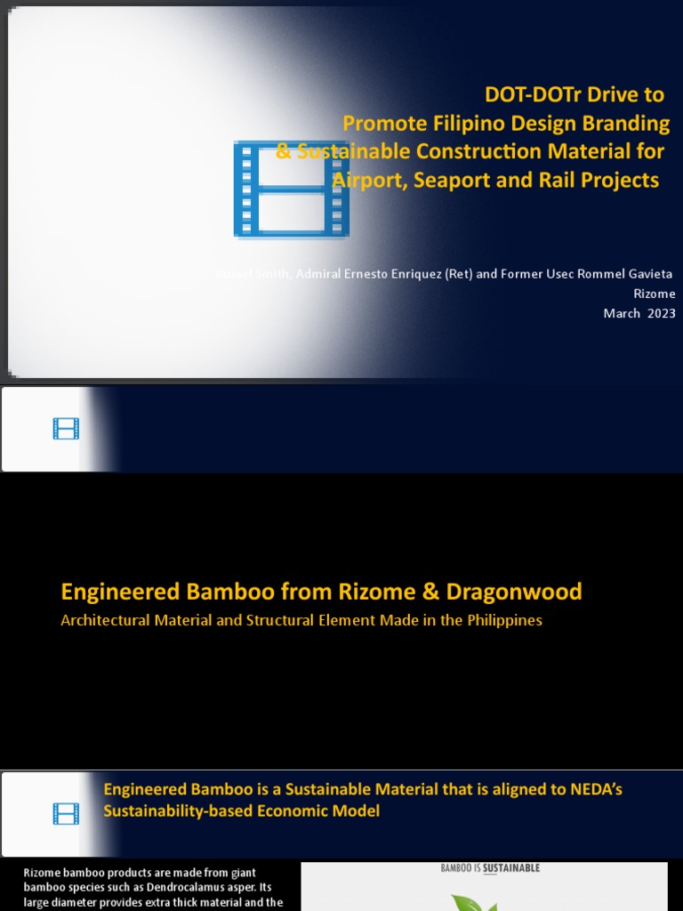 Sustainable Construction Material For Flagship Projects of The DOTr Ver March 9 2023 | PDF ...