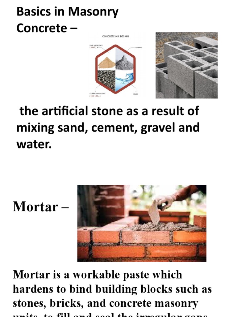 Masonry Basics for Beginners | PDF | Home & Garden | Science & Mathematics