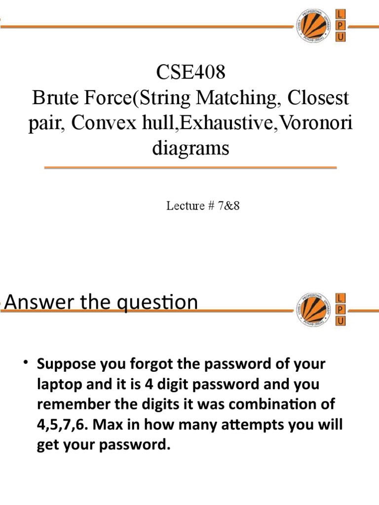Lecture 7 8 Brute Force Pdf Computer Programming Mathematical Logic