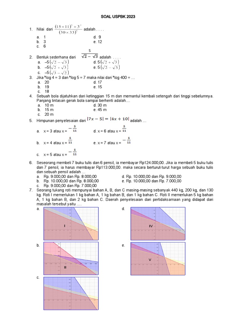 Soal dan Pembahasan USPBK 2023 | PDF | Metode & Bahan Ajar