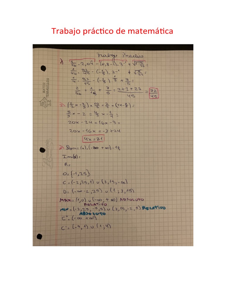 TP Matematica | PDF