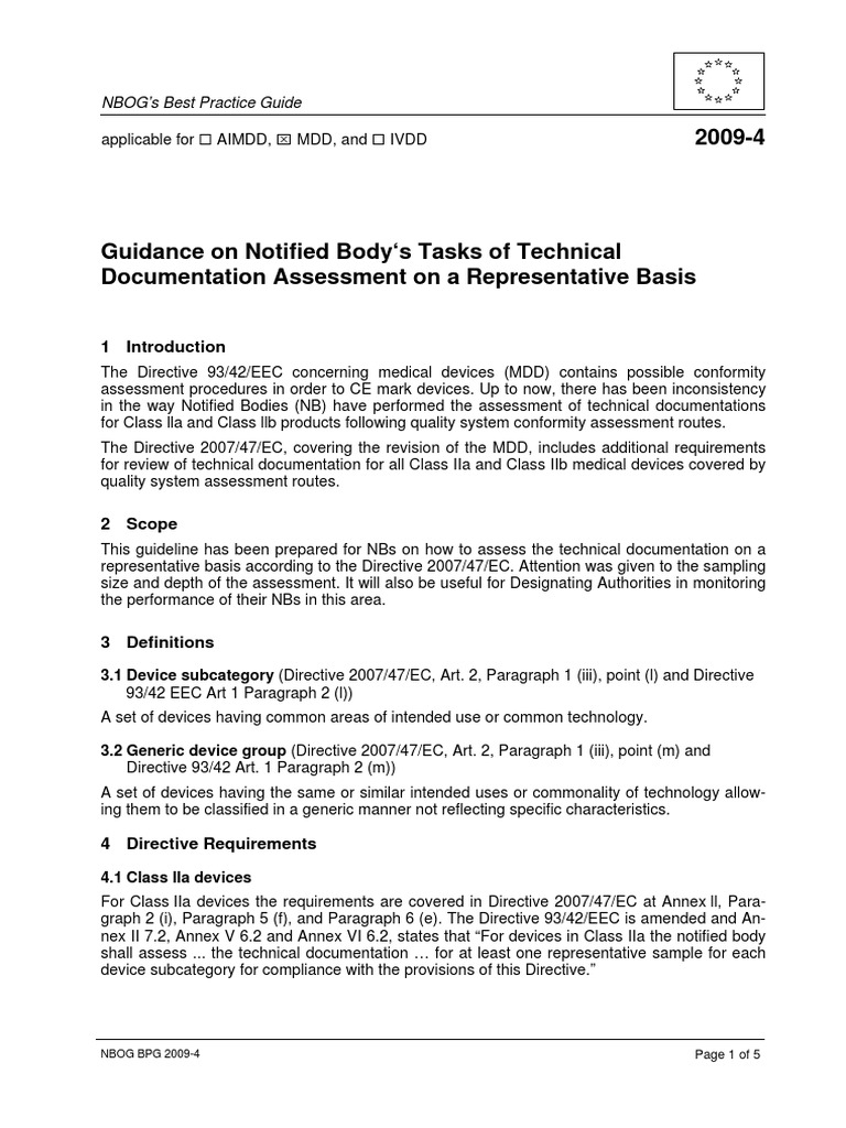 Nbog BPG 2009 4 en | PDF | Medical Device