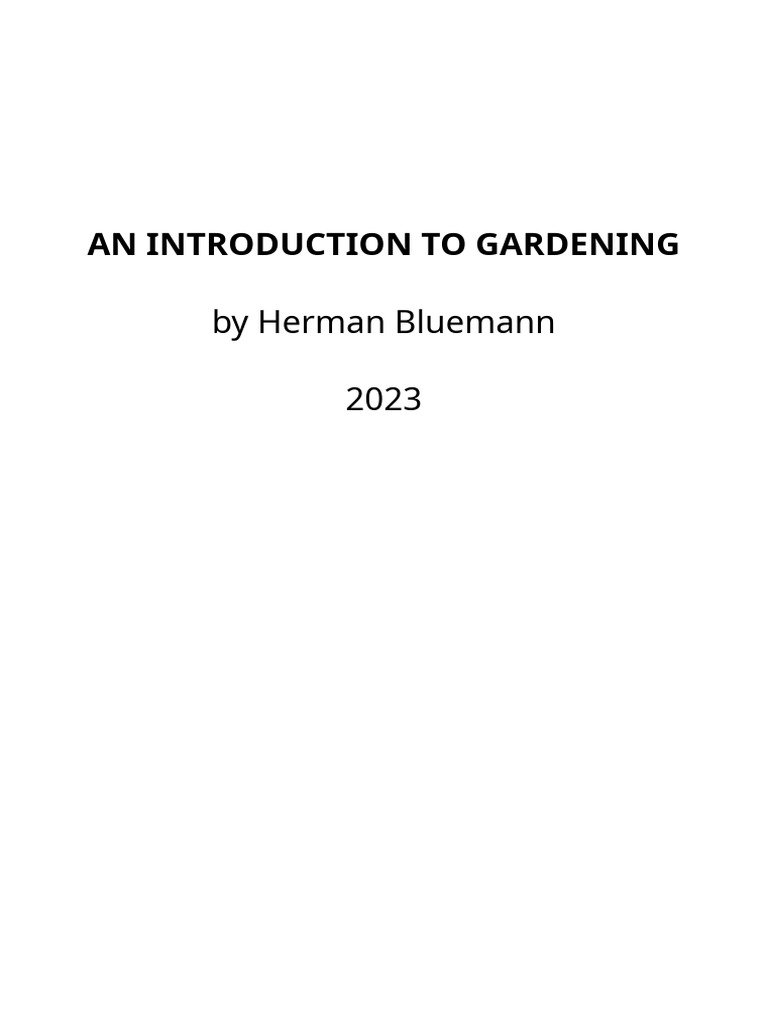 Introduction To Gardening PDF | PDF | Page Layout | Graphics